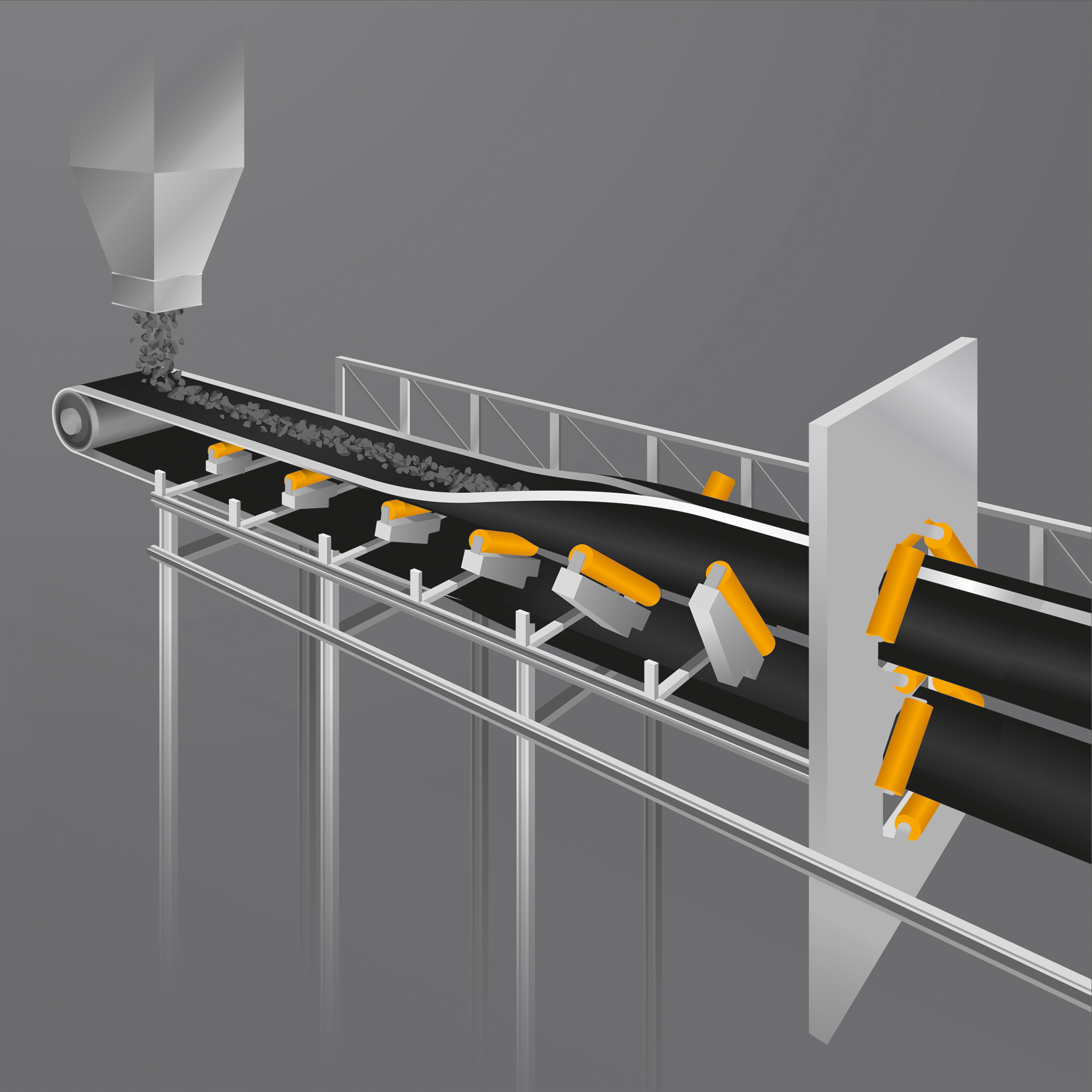 Closed-Trough Conveyor Belts Ensure Energy-Efficient and Low-Dust Coal ...